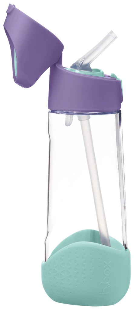 Lahev na pití s brčkem 600 ml - lilac pop