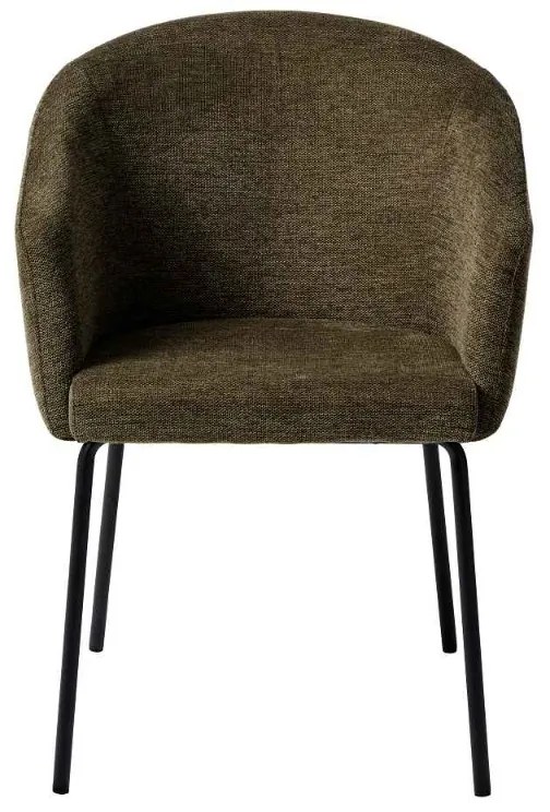 Designová jídelní židle Paulina olivová zelená