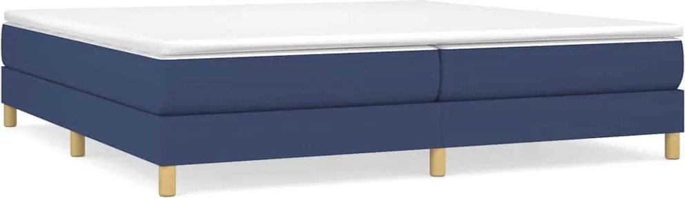 Rám postele s boxspringem modrý 200 x 200 cm textil 3120644