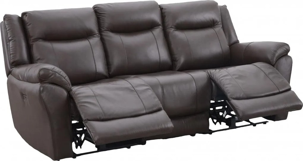 FALCO Sedací souprava Komfort – pravá kůže a elektrický relax