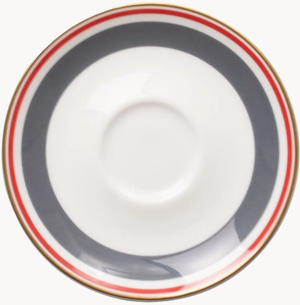 Sada podšálků z kostního porcelánu Capri, 6 dílů