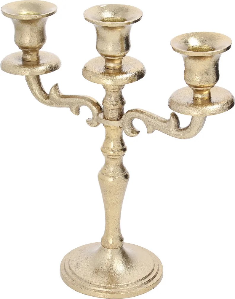 Svícen Golden Charm I 24x10x26 cm