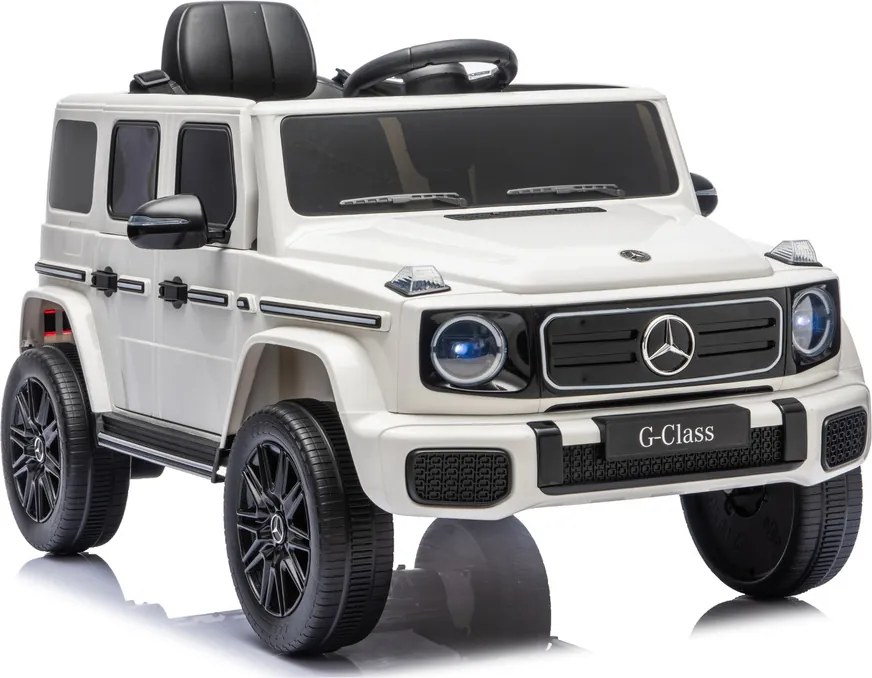 LEAN CARS Akumulátorové vozidlo Mercedes G 4x4 24 V 2580, bílé