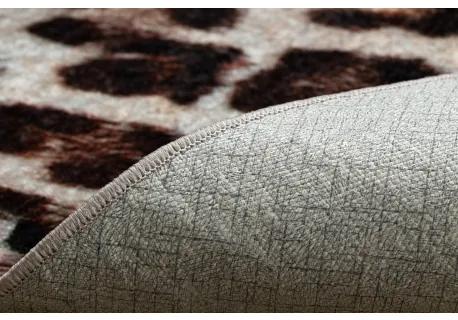 Dywany Luszczow Dětský kusový koberec MIRO 51568.804 pratelný  Leopardí vzor protiskluz, krémová / hnědá Rozměr koberce: 200 x 290 cm