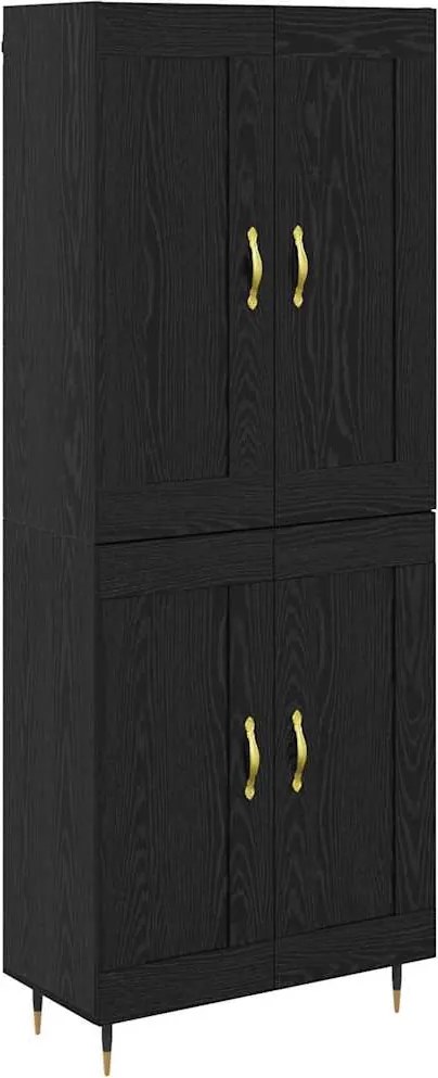 Vysoký bufet Černý dub 69,5 x 34 x 90 cm Kompozitní dřevo 3402757