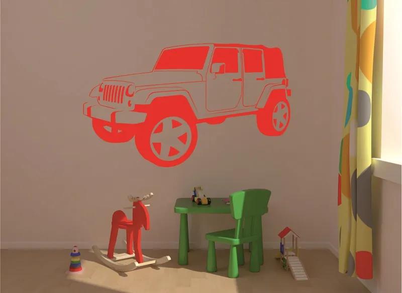 Samolepka na zeď - Jeep (120x72 cm) - Sablo.cz