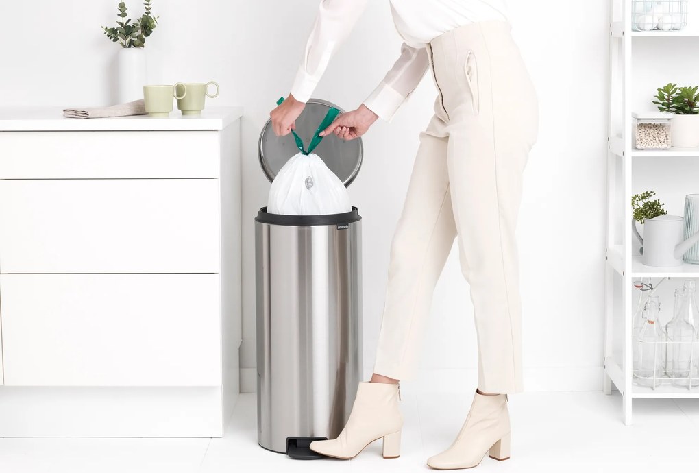 Brabantia Pedálový koš NewIcon 30L matná ocel otiskuvzdorná