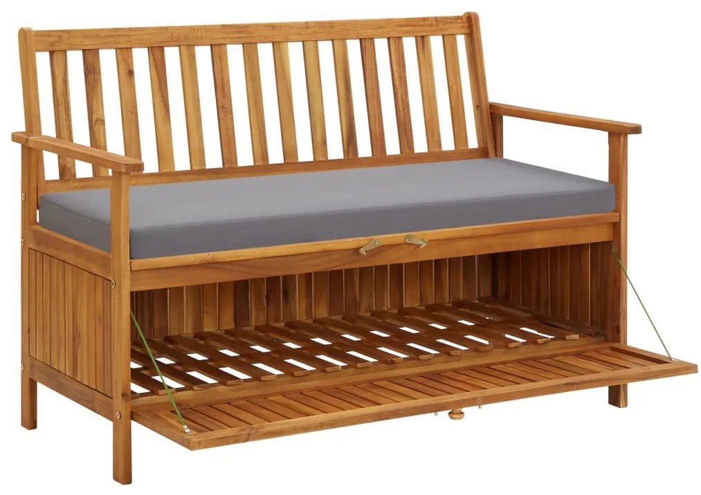 Zahradní úložná lavice 120 cm masivní akáciové dřevo,  310276