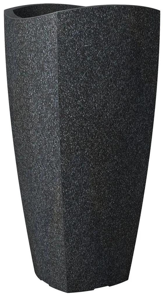 Scheurich Květináč Wave Gobe Cubo (Ø 30 cm, výška 60 cm, Granit - 4033083584927