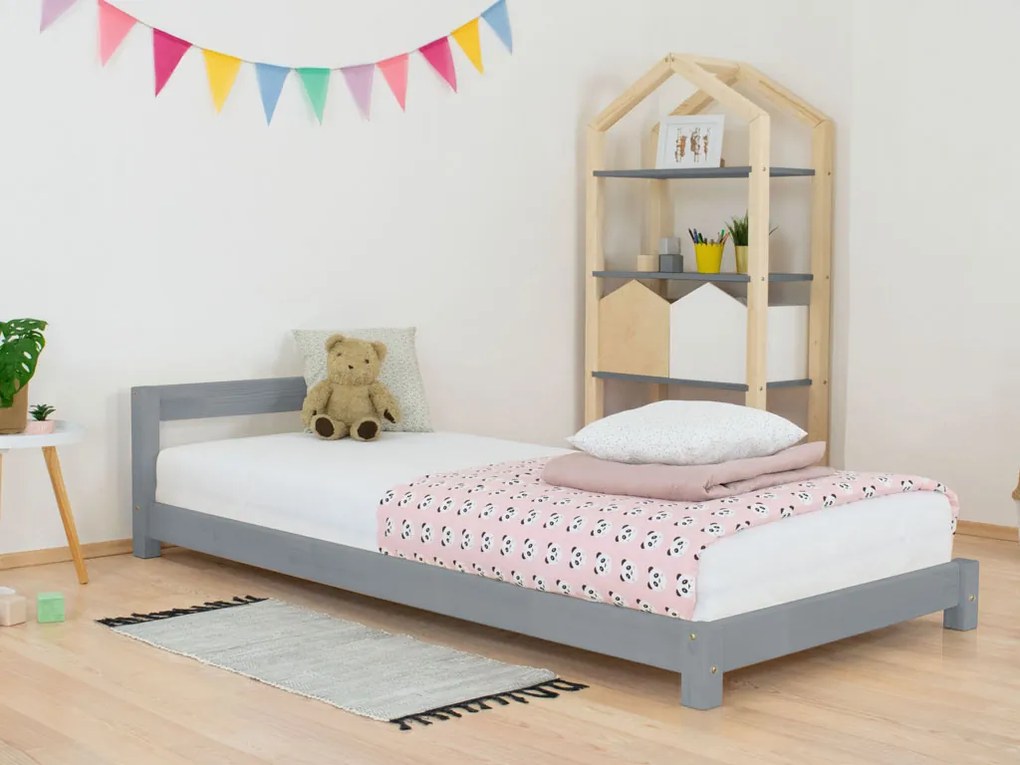 Benlemi Dětská jednolůžková postel s čelem DREAMY Zvolte barvu: Bílá, Zvolte rozměr: 140x200 cm