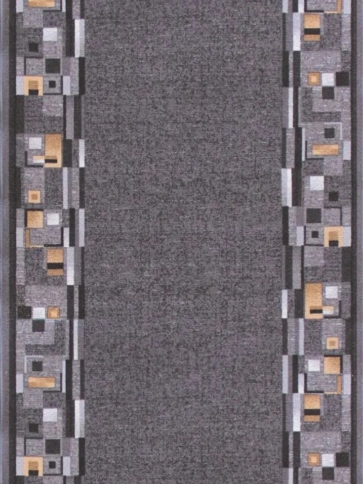 Associated Weavers, Protiskluzový běhoun na míru Bombay 97, šíře 67 cm, šedá, chodba / předsíň