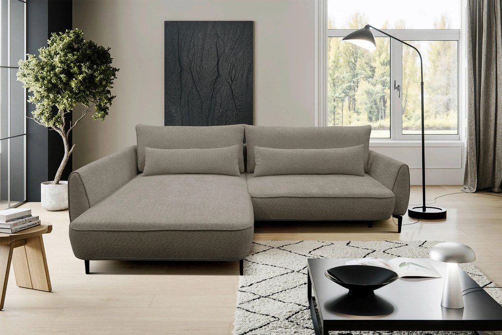 XXXLutz ROHOVÁ SEDAČKA, textil, béžová MID.YOU - Sedací soupravy - 001574005703