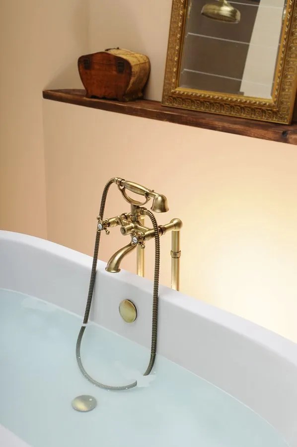 Sapho, ANTEA nástěnná vanová baterie kompletní, bronz