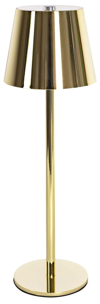 Toolight Toolight, dotyková LED noční stolní lampa 5W, 3 barvy světla, USB napájení, APP1364-T GOLD, zlatá lesklá, OSW-08627