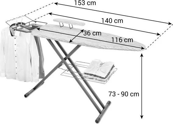 TESCOMA Žehlicí prkno s rukávníkem FANCY HOME