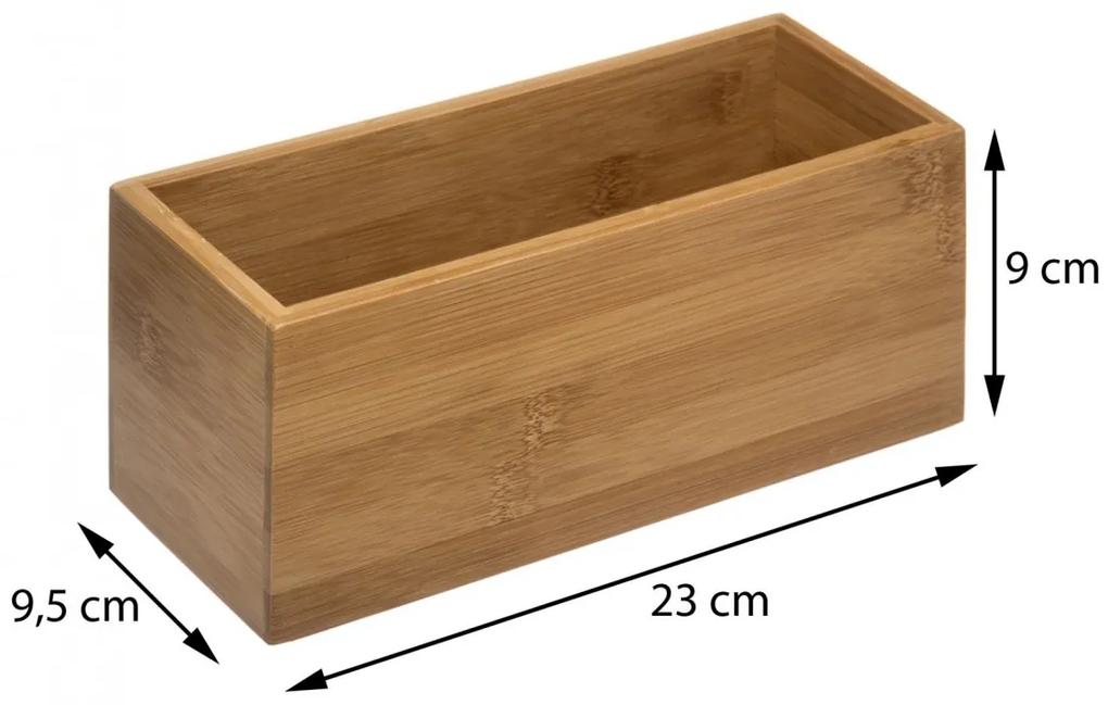 Krabička Safespace 23x9 cm bambusová