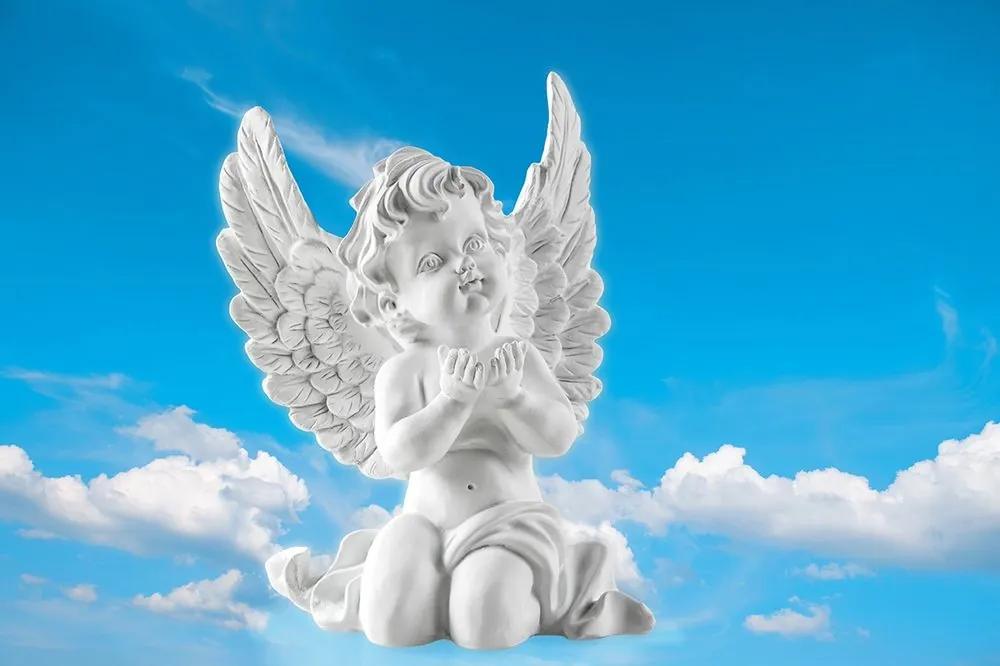 Samolepící tapeta pečlivý andílek na nebi - 150x270