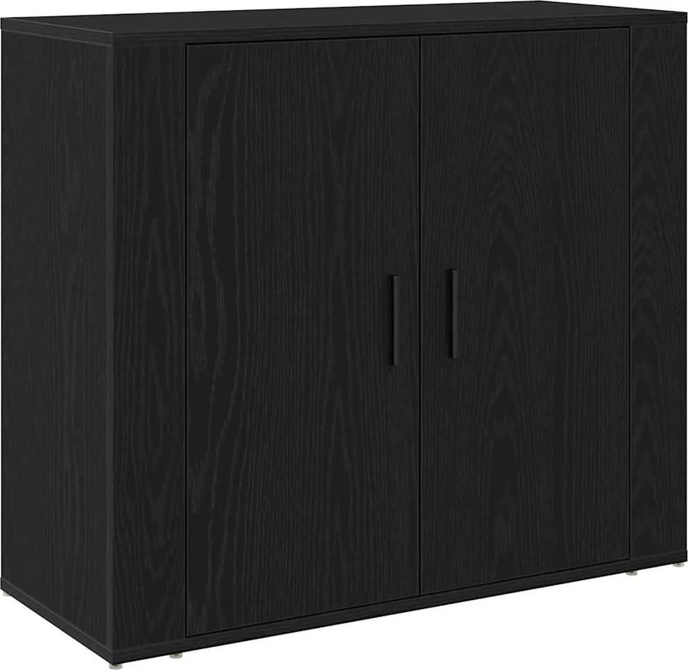 Vysoký bufet Černý dub 80 x 33 x 150 cm Kompozitní dřevo 3333079