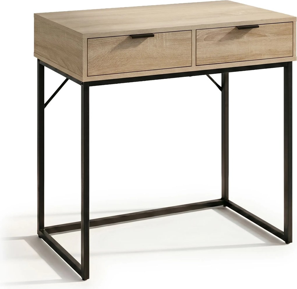 Konzolový stolek Elano 80 cm černý/Dub Sonoma