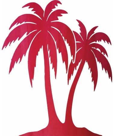Vyřezávaný obraz na stěnu palmy - TROPICAL | SENTOP PR0428 plywood
