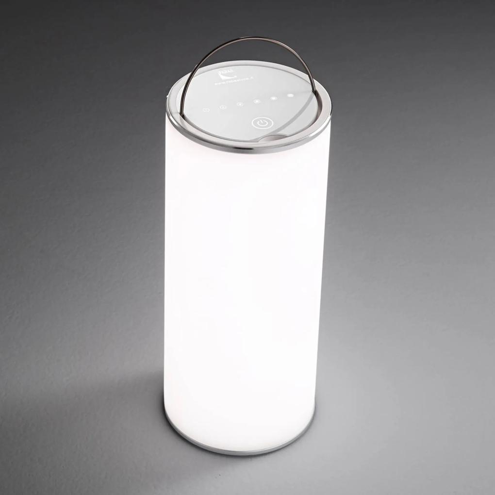 LED stolní lampa Thalia, reverzibilní světlo, bílá