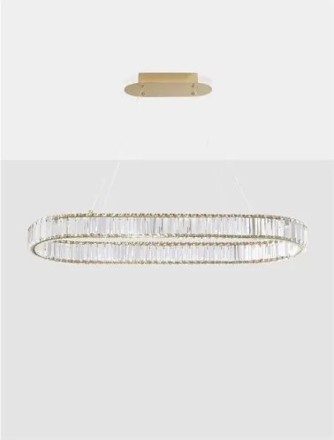 Závěsné LED svítidlo NOVA LUCE AURELIA 48W 3500K 9333073 stmívatelné Triac