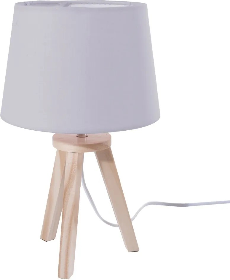 Stolní lampa se stínítkem, dekorativní, barva šedá