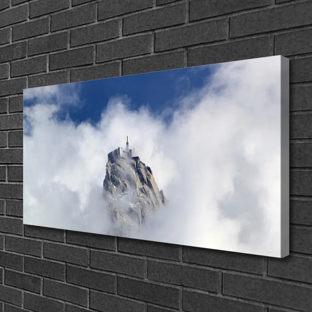 Obraz na plátně Hora Mraky Krajina 140x70 cm