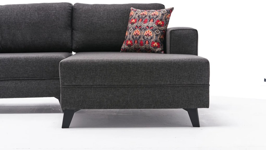 Atelier del Sofa Rohová sedací souprava Efsun - Anthracite, Antracitová