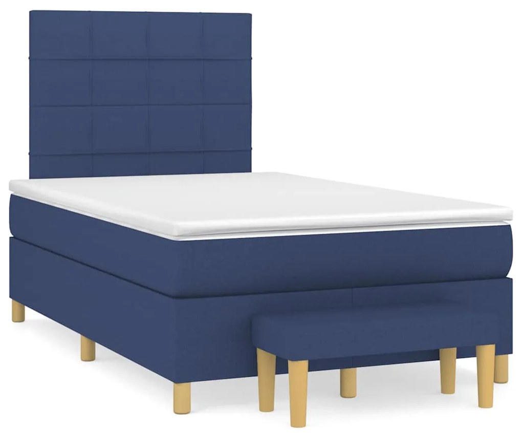 Box spring postel s matrací černá 120x190 cm textil 3270410