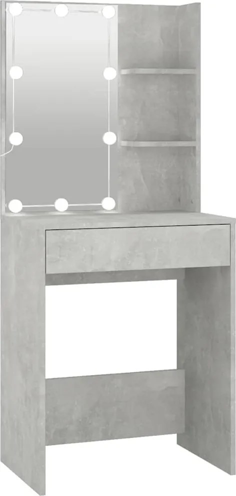 vidaXL Toaletní stolek s LED 60 x 40 x 140 cm [808832] Barva: dub artisan