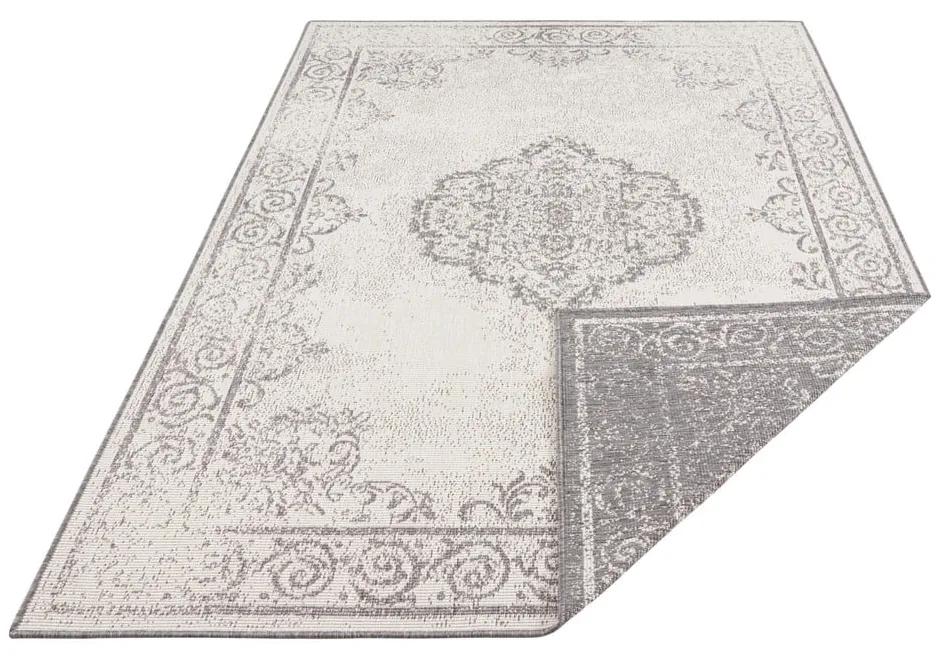 Šedo-krémový venkovní koberec NORTHRUGS Cebu, 80 x 150 cm