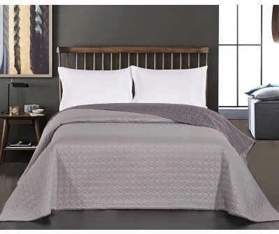 DecoKing Oboustranný přehoz na postel - Salice šedý/světle šedý 220x240cm