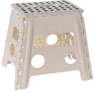 Storage Solutions Skládací schůdková stolička s rukojetí, 100 kg Barva: Bílá