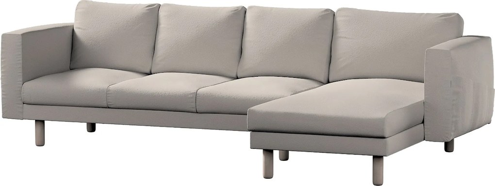 Potah na pohovku IKEA Norsborg 4-místná se šezlongem barva béžová látka pletený vzor
