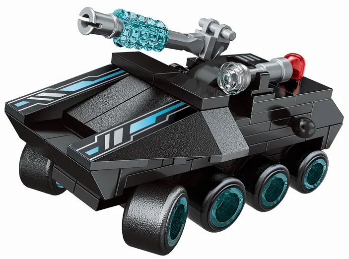 Qman Shadow Pulse Combat Vehicle 1413-7 Vozidlo Stumpanzer s dělem