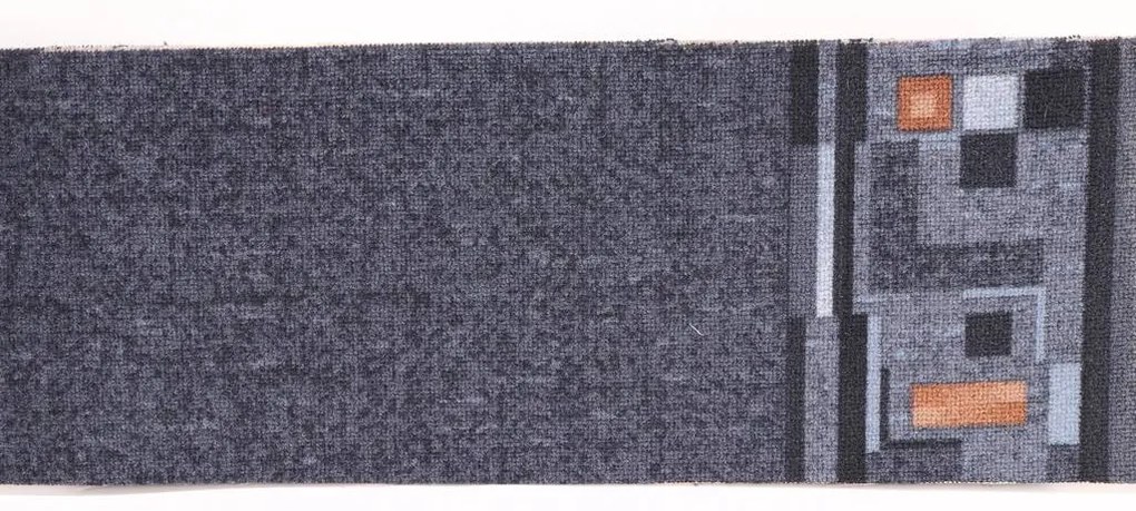 Associated Weavers, Protiskluzový běhoun na míru Bombay 97, šíře 100 cm, šedá, chodba / předsíň