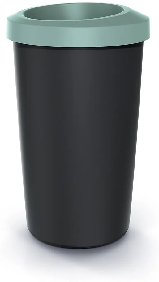 Odpadkový koš COMPACTO světle zelený/černý