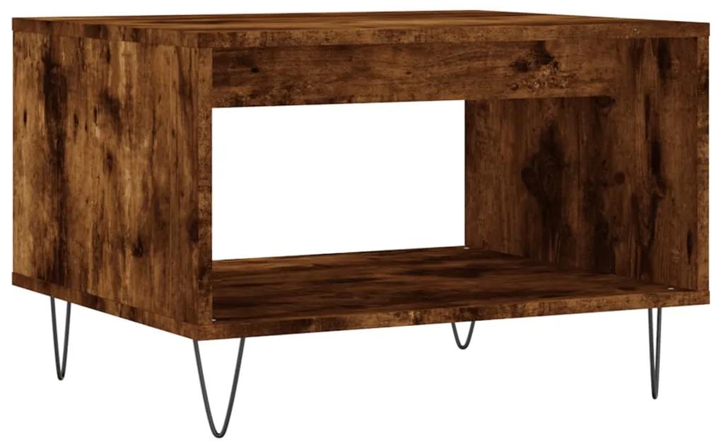 Konferenční stolek kouřový dub 60 x 50 x 40 cm kompozitní dřevo - Default Title