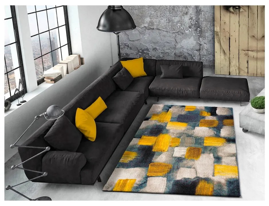 Modro-žlutý koberec Universal Lienzo, 120 x 170 cm