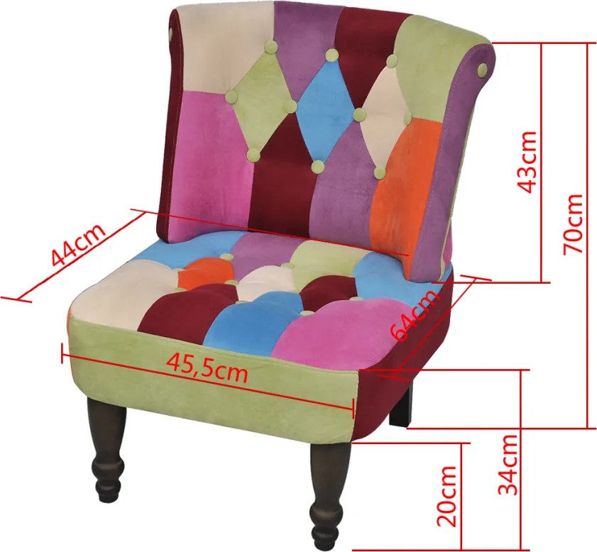 Patchwork křesla 2ks