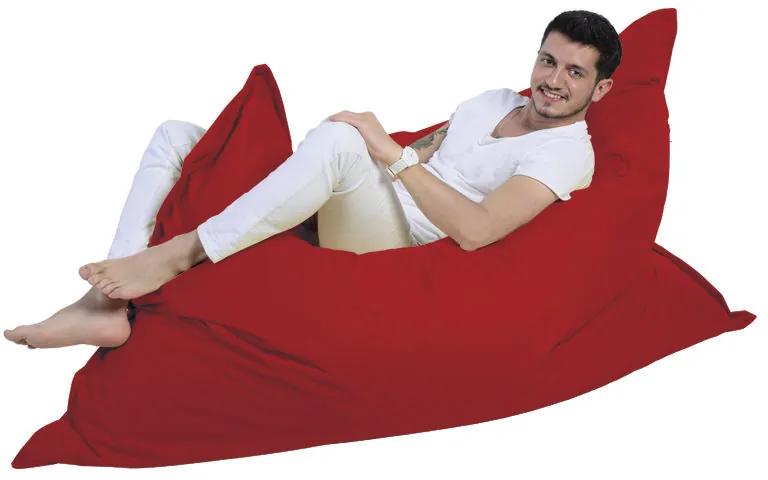 Atelier del Sofa Zahradní sedací vak Giant Cushion 140x180 - Red, Červená
