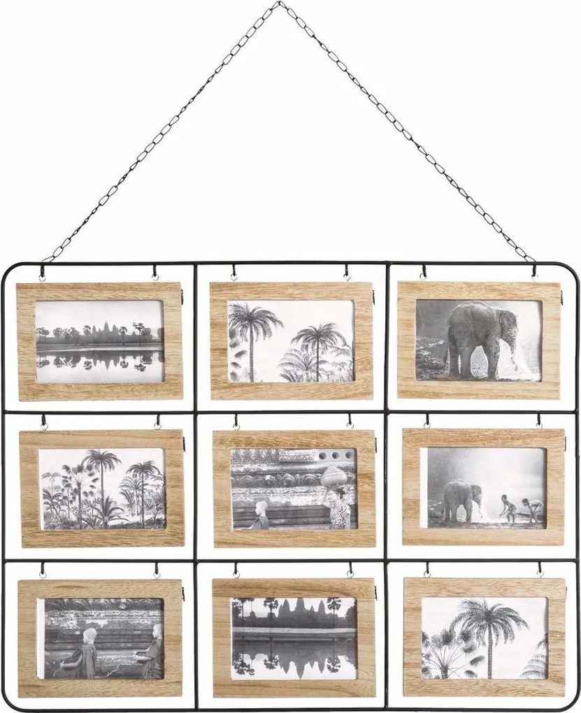 Závěsný fotorámeček na 18 fotografií, moderní fotorámeček, oboustranný