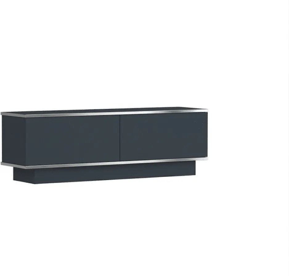 TV stolek ALVIN 135 cm, antracit/stříbrná