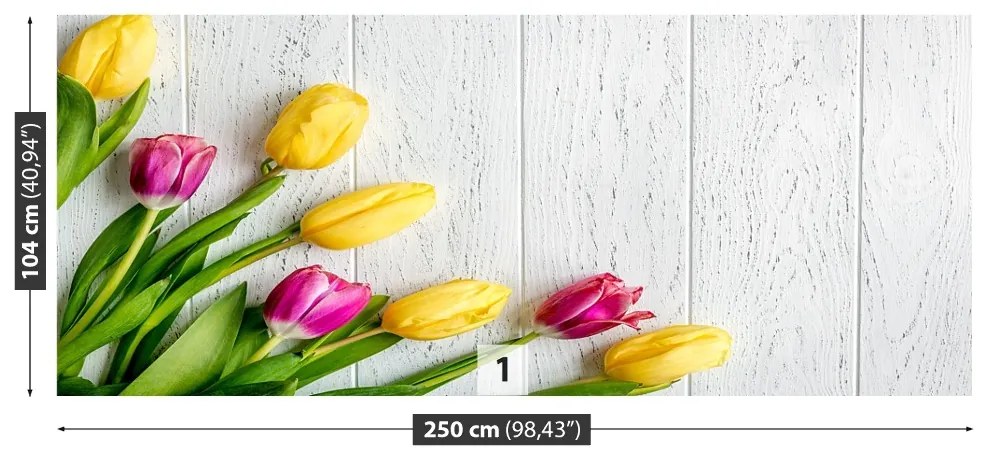 Fototapeta žluté tulipány 104x70