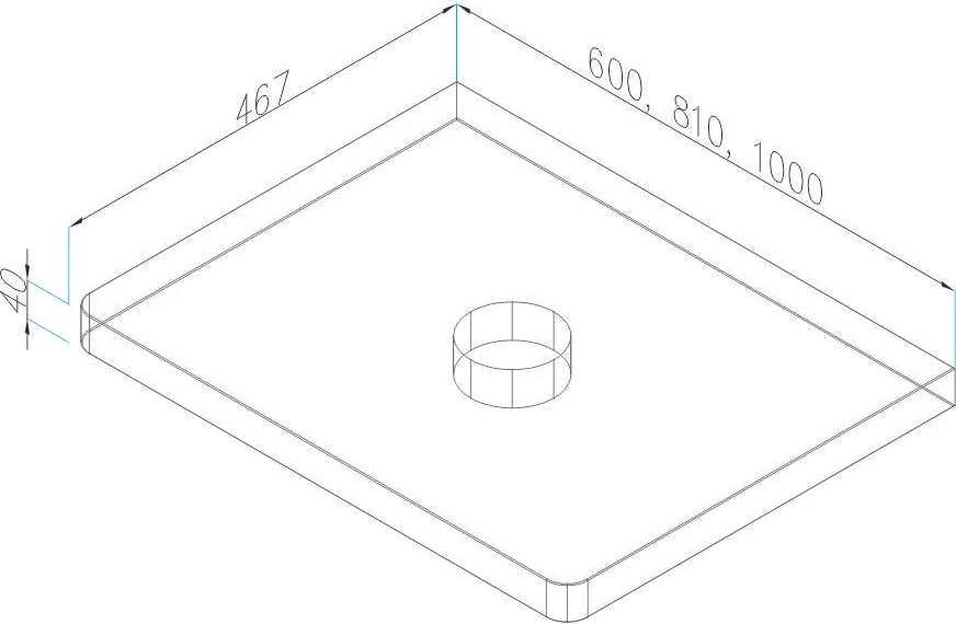 Mereo Siena koupelnová deska 100 cm dub masiv CN482D