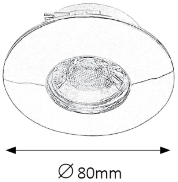 Rabalux 1072 - SADA 3x LED Koupelnové podhledové svítidlo RANDY 3xLED/4W/230V ku