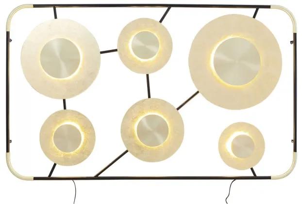 KARE DESIGN Nástěnná lampa Aura 6 světel 110 × 185 × 8 cm