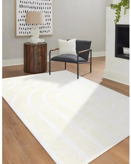 Dywany Łuszczów Kusový koberec Mode 8631 geometric cream ROZMĚR: 140x190
