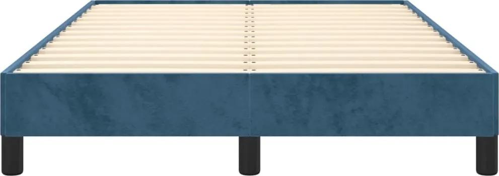 vidaXL Rám postele 120 x 200 cm samet [346968] Barva: Tmavě moddrá